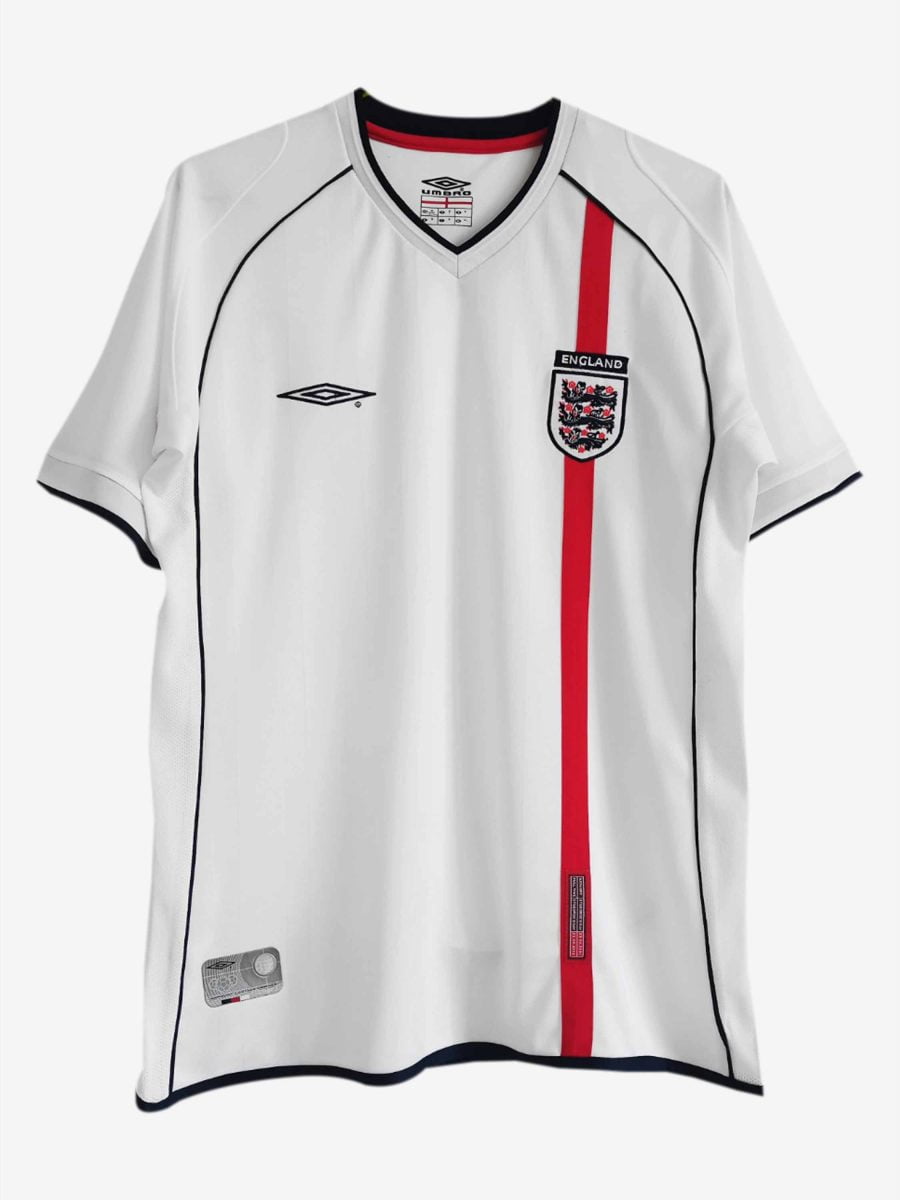 England Home 2002 World Cup Retro Jersey.