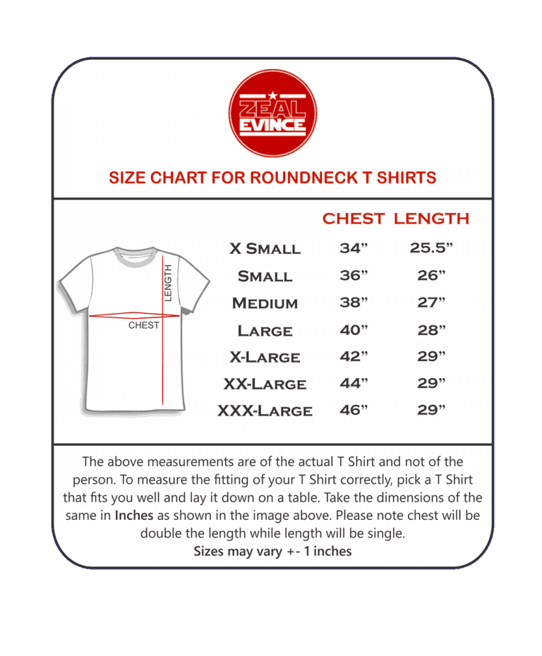 Zeal Evince Size Guide. Zeal Evince All Products Size Guide