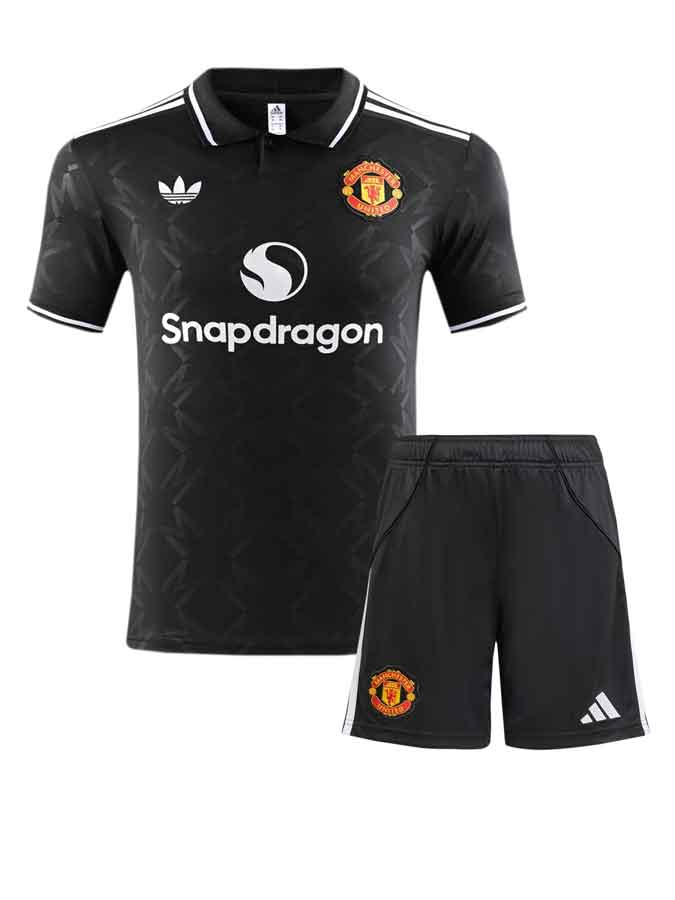 Manchester United Black Special Edition Kit With Shorts 25-26.
