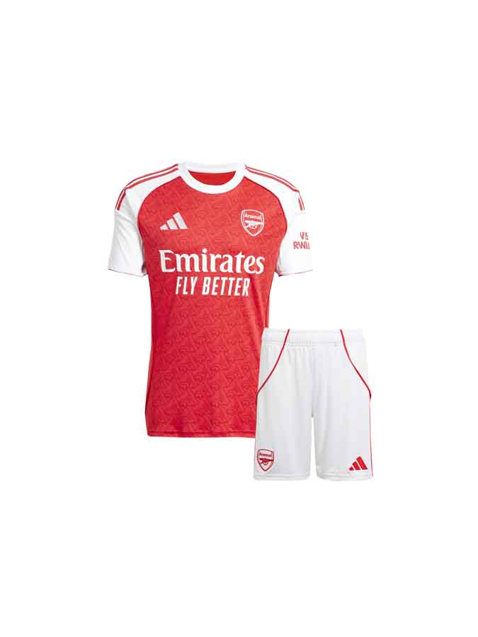 Kids Arsenal Home Jersey And Shorts 25-26 Season Online India.