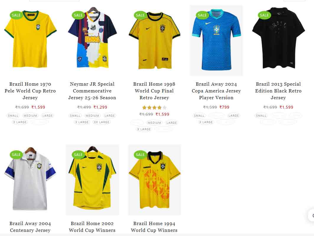 Brazil Jersey — Zeal Evince Merchandise