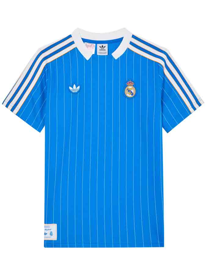 Real Madrid Terrace Icons Blue Jersey 25-26 Player Version India.
